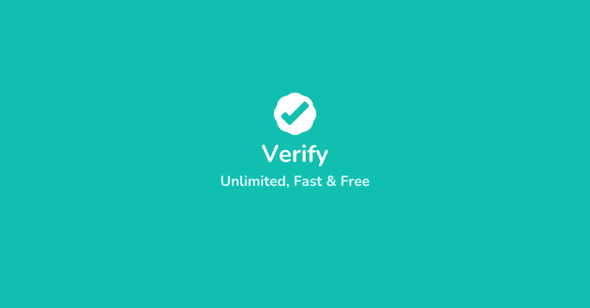 Verify – Unlimited & Free Effortless Phone Verification